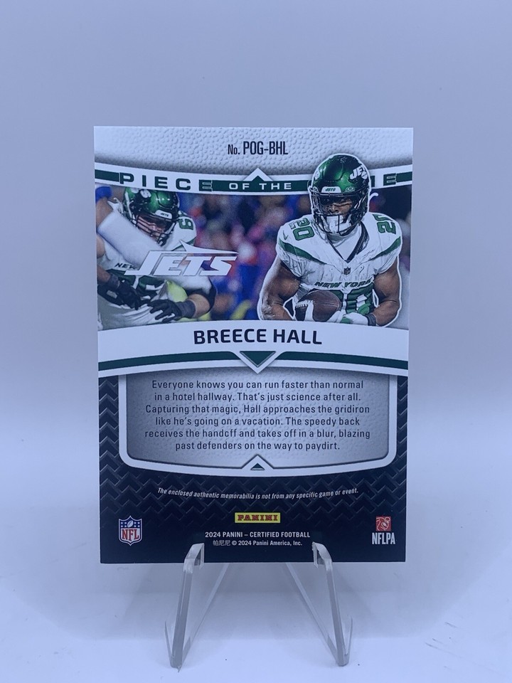2024 Panini Certified Football Breece Hall Piece Of The Game Patch Red ...
