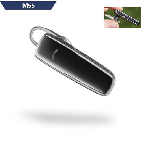 Plantronics M55 Bluetooth Wireless Headset Noise Reduction Black | eBay