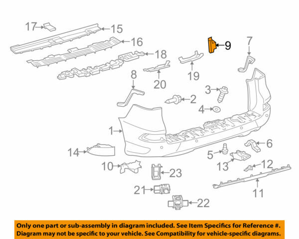5216960080C0 SUPPORT RR BUMPER TOYOTA for sale online | eBay