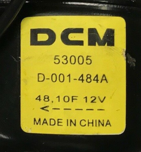DCM D-001-484A Blower Motor 12V | eBay