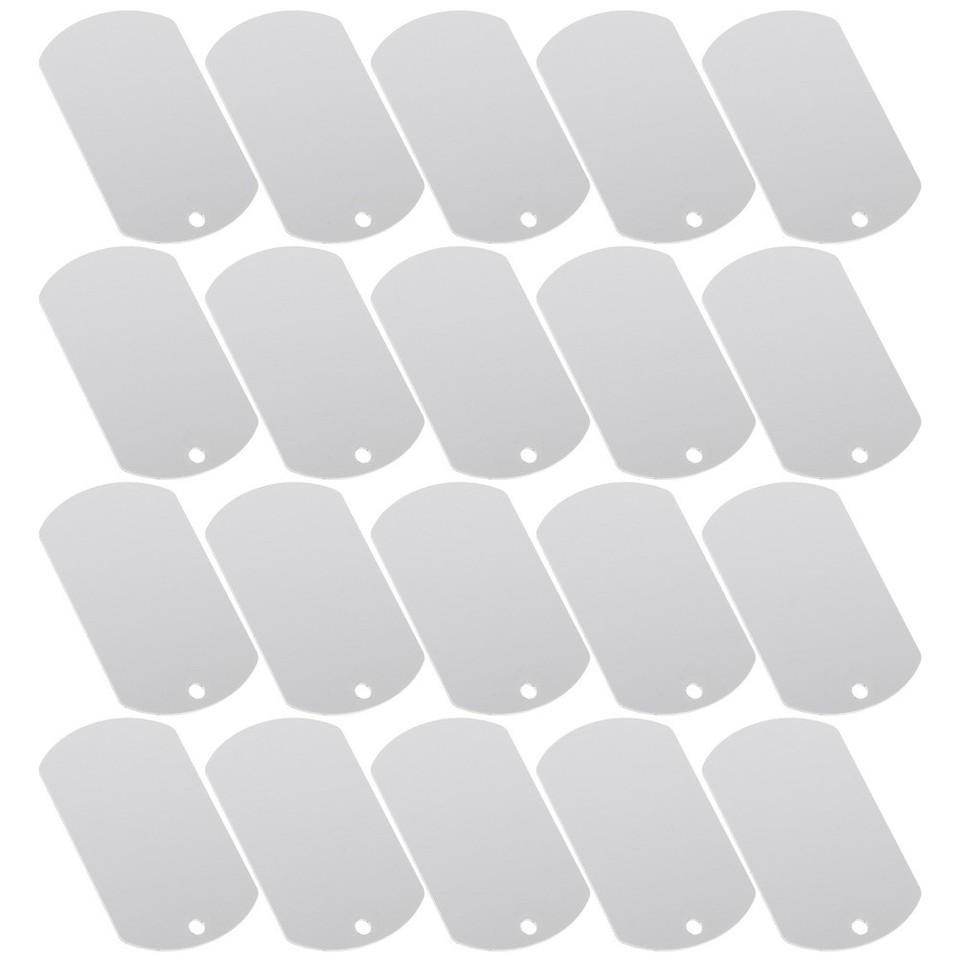 20Pcs Blank Cattle Tags Aluminum Pet Id Tags for Dogs and Cats | eBay UK