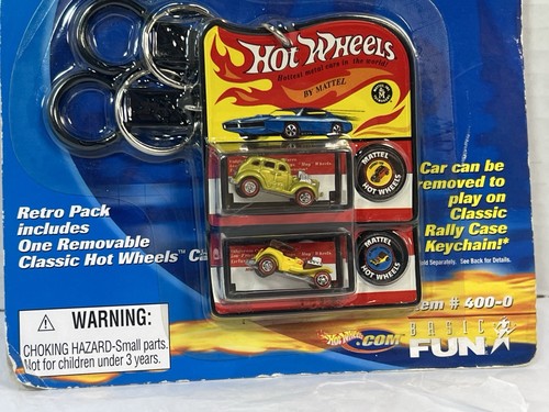 2001 Hot Wheels Retro Pack Keychain w/Mini Redline Cars #400-0 - New ...