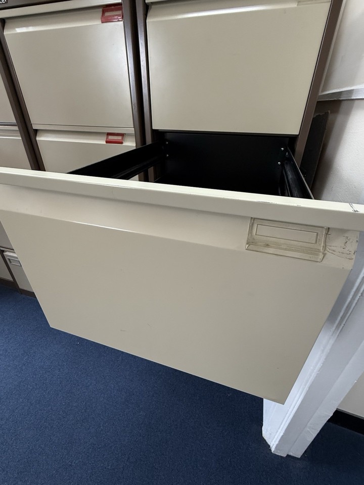 4X Bisley or Vickers Trimline 4-Drawer Metal Filing Cabinet all ...
