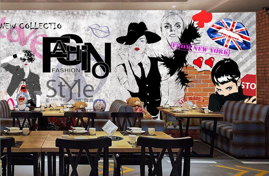 3D Graffiti Fashion 7171 Wallpaper Wall Murals Wall Paper Wall Print ...
