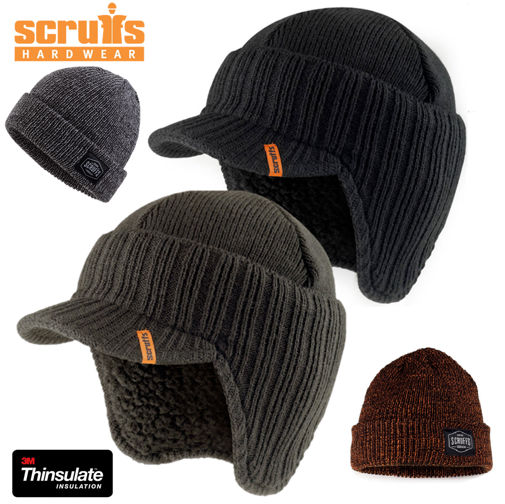 SCRUFFS & TUFFSTUFF BEANIE WARM WINTER INSULATED WORKER HAT THERMAL ...