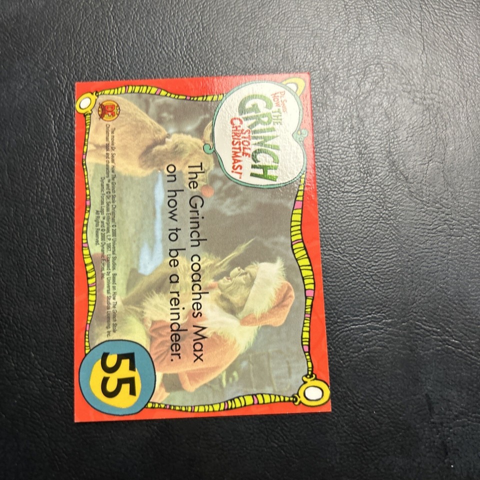 Jb14 dr. Seuss How The Grinch Stole Christmas 2000 # 55 Red Nose Max ...
