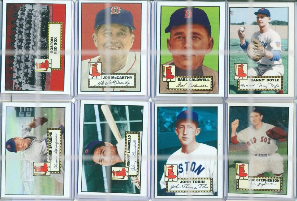 1952 Topps M&A Baseball Cards Boston Red Sox Team Set 104 Different See ...
