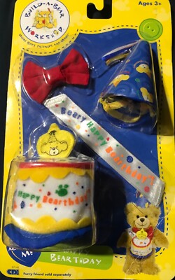 2006 Build-A-Bear Boots furry Friend HAPPY BIRTHDAY accessories only | eBay