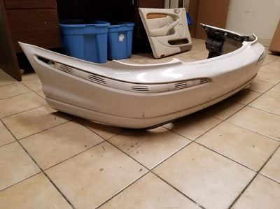 2001-2008 Jaguar X Type Rear Bumper Cover | White | OE