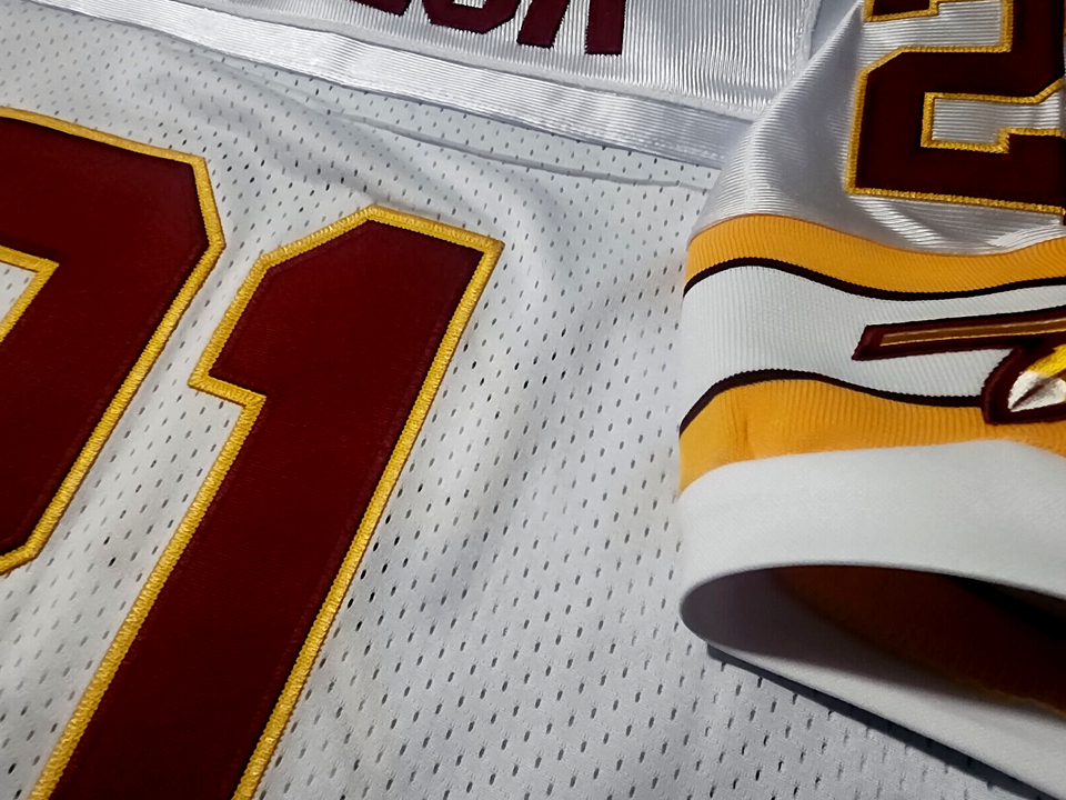 NEW w/TAG Washington Redskins #21 Sean Taylor Dual patch Stitched White ...