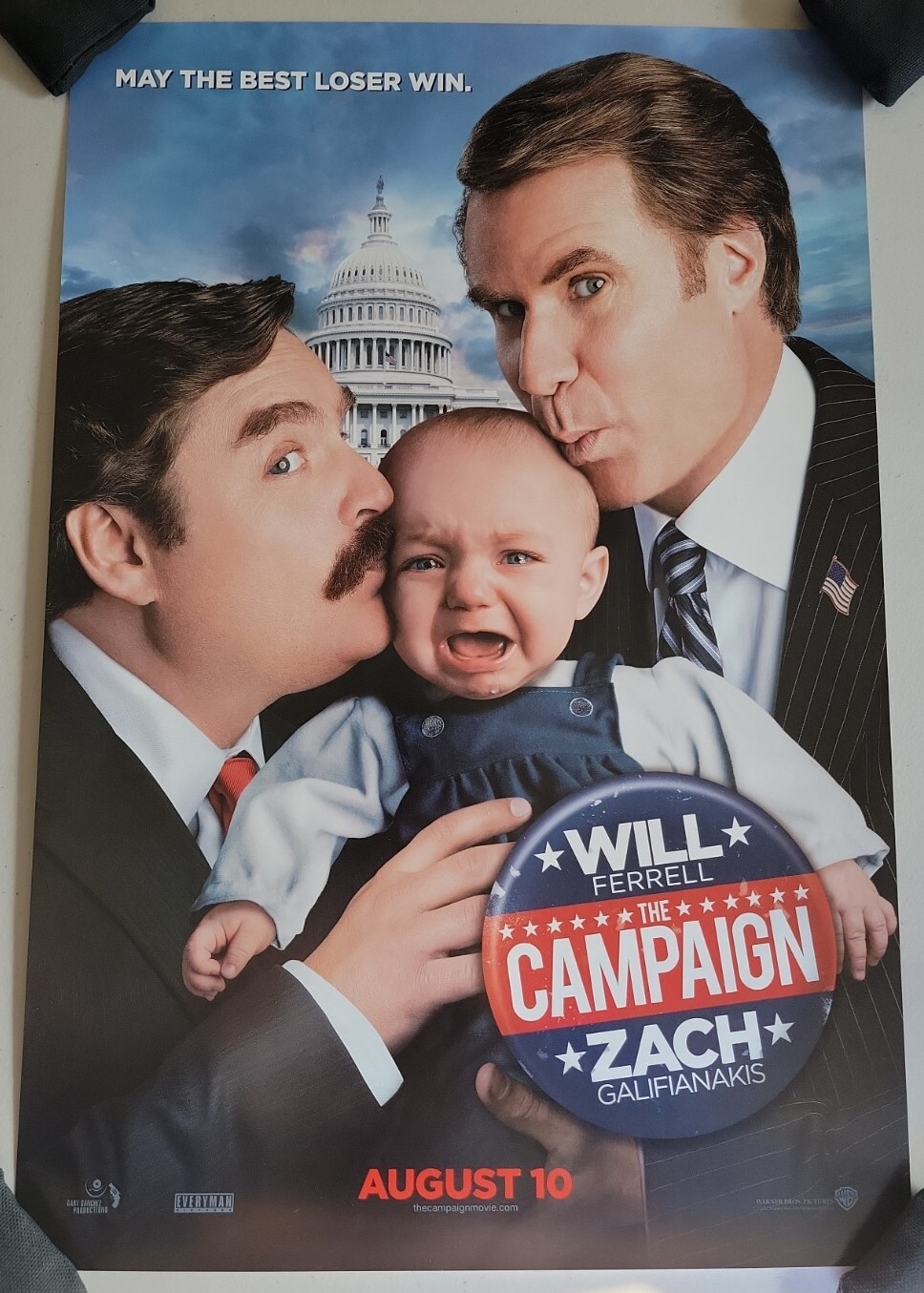 The Campaign movie poster 11x17 Will Ferrell Zach Galifianakis | eBay