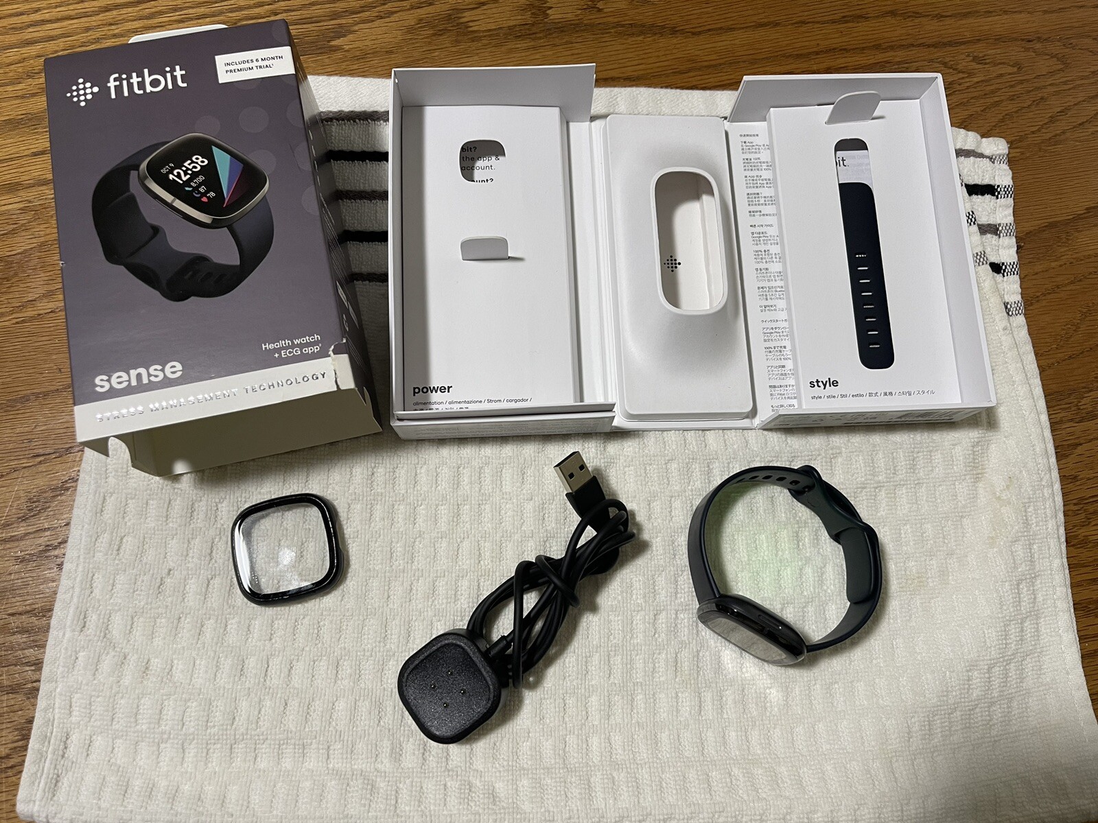 Fitbit Sense FB512 Advanced Health Smartwatch Graphite New Factory ...