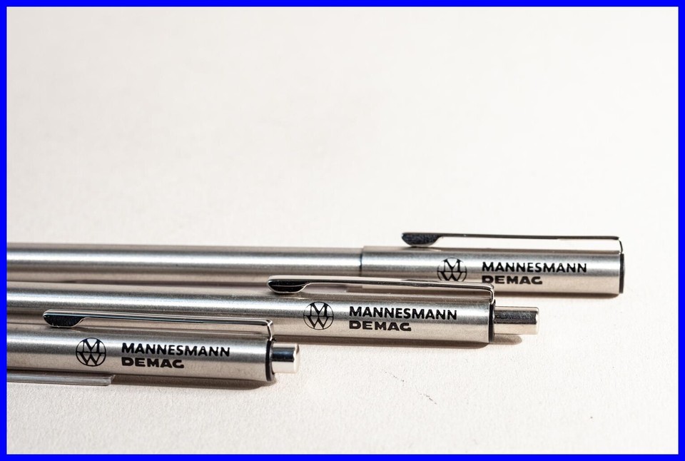 1980 Design Stainless Steel Ballpoint Pen Pencil Fineliner Set Demag ...