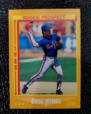 GREGG JEFFERIES 1988 Score #645 Rookie RC | eBay