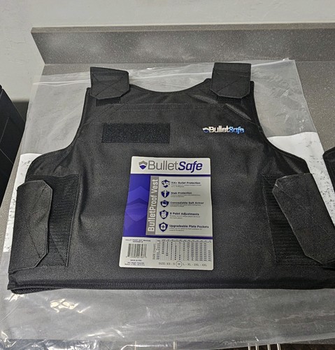 Bullet Safe Level IIIA+ Concealable Body Armor Vest -Medium (see size ...