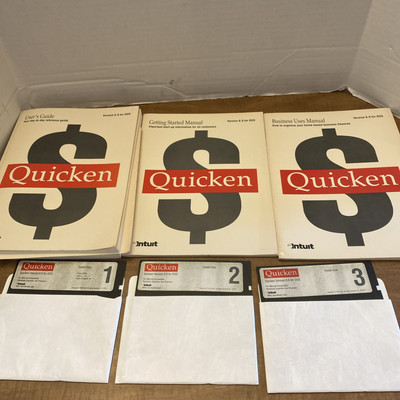 Intuit Quicken 6.0 For DOS Organize Finances 5.25” Floppy | eBay
