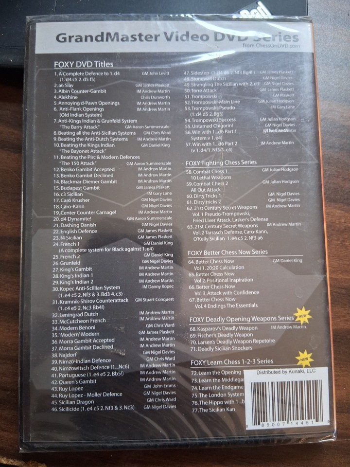 FOXY OPENINGS - VOLUME 111 - King's Indian Attack Easily Explained ...