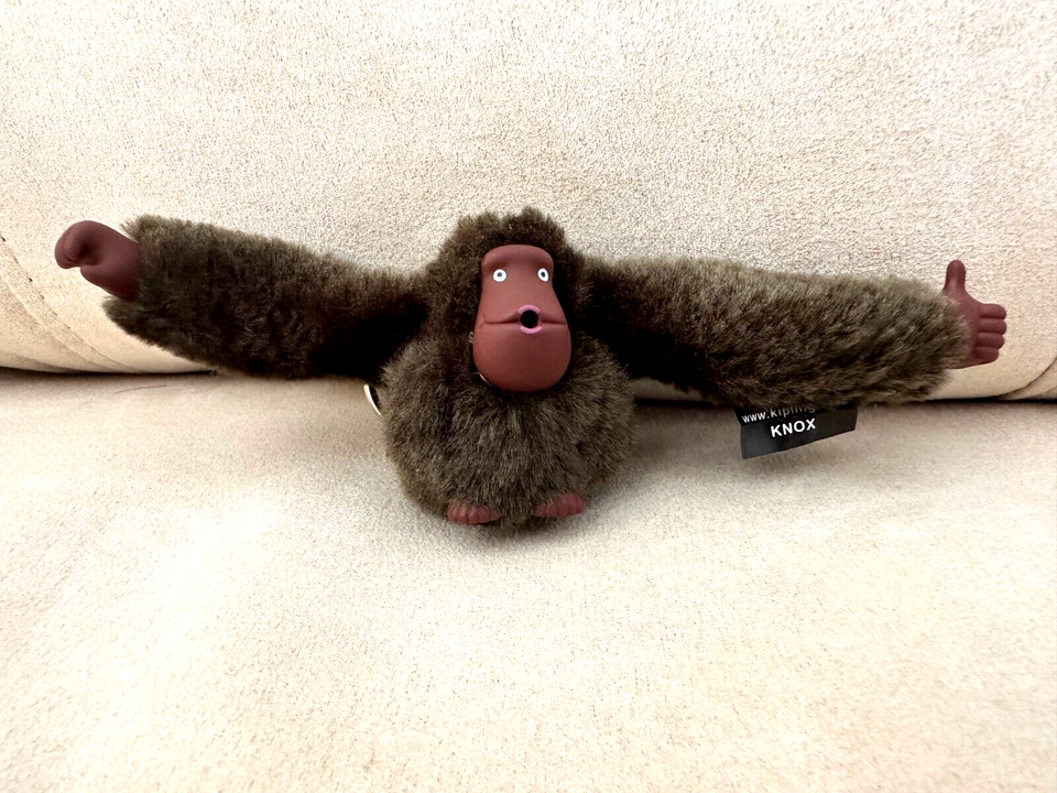 NWT KIPLING MONKEY KEYCHAIN KEY RING CHARM BLACK RED GRAY BLUE GREEN ...