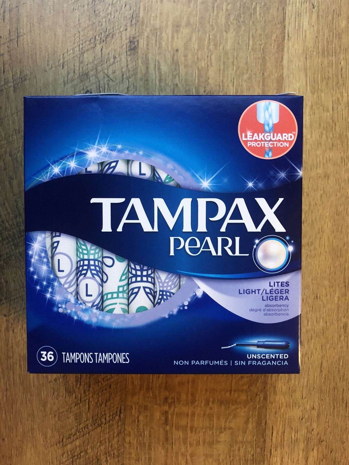 Tampax Pearl regular 36 lites leakguard protection | eBay