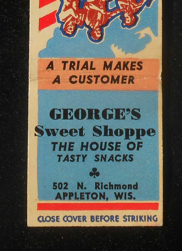 1940s George's Sweet Shoppe The House of Tasty Snacks 502 N Richmond ...