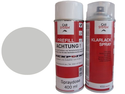 Colour Spray Set Each 400ml Base Coat Ral 7047 Tele Grey 4+ 1K Clear ...