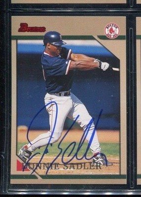 Donnie Sadler Boston Red Sox 1996 Bowman auto autographed card | eBay