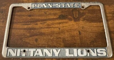 Vintage Penn State Nittany Lions Booster License Plate Frame ...