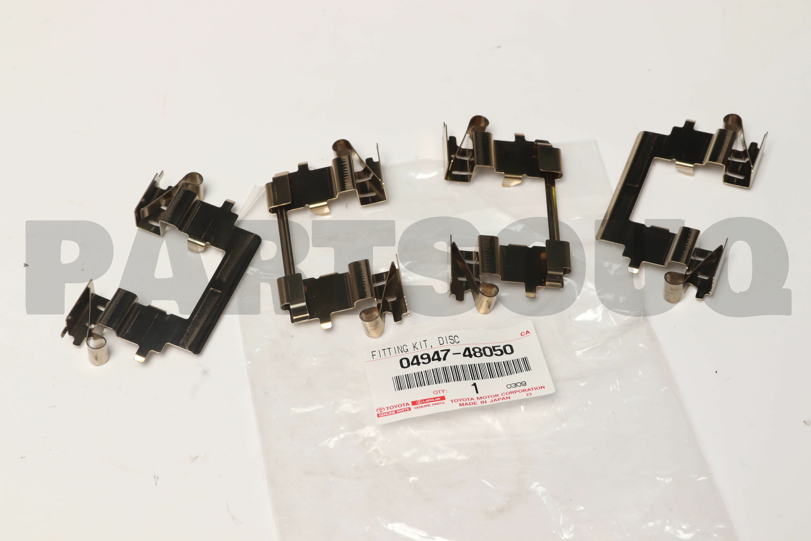 0494748050 Genuine Toyota FITTING KIT, DISC BRAKE, FRONT 04947-48050 | eBay