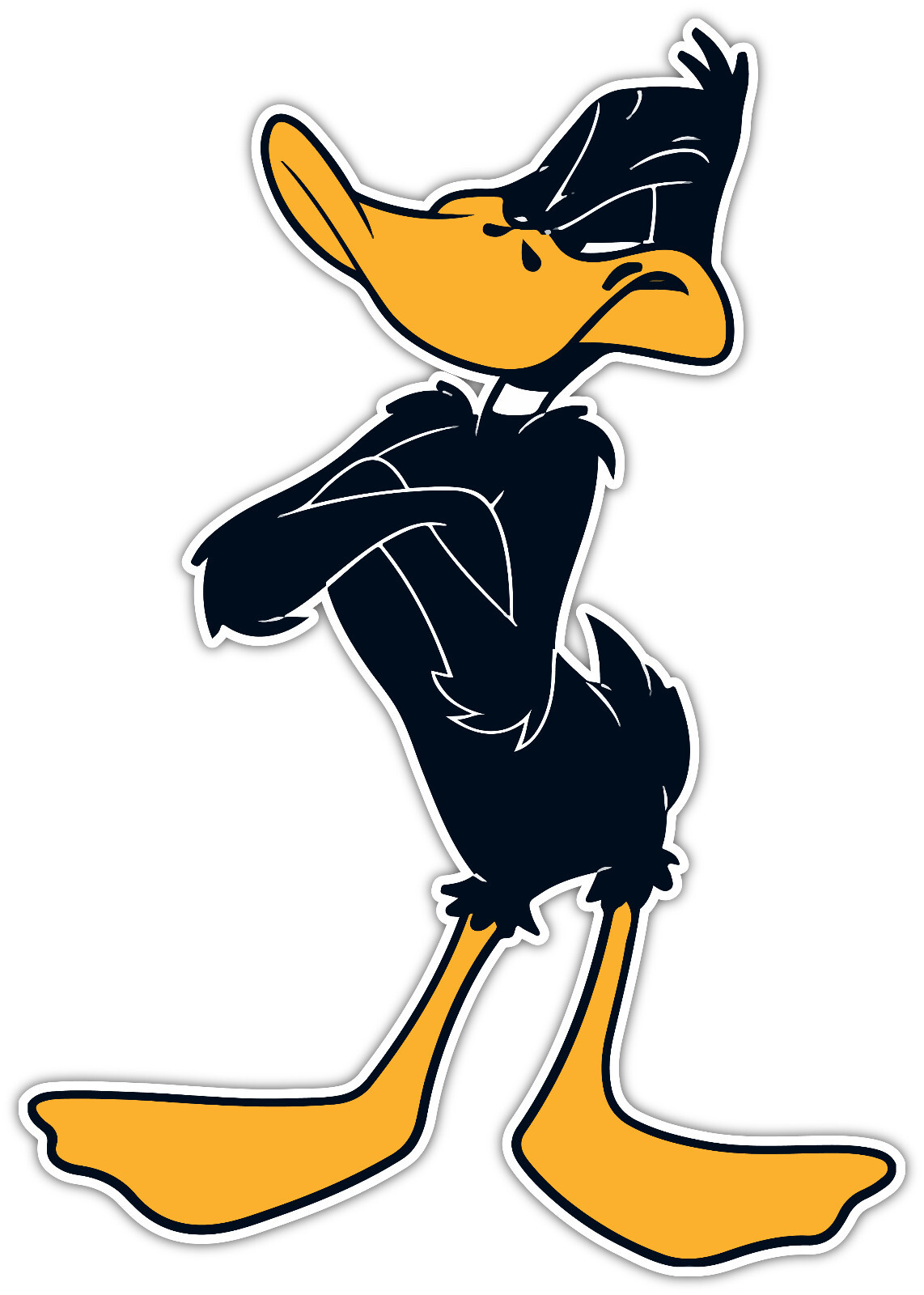 Daffy Duck Thinking 3M STICKER Decal Looney Tunes Cartoons Helmet Car ...