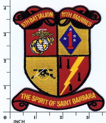 USMC 5/11 ARTILLERY 5th Battalion/11th Marines PATCH OIF! 5th Bn/11th ...