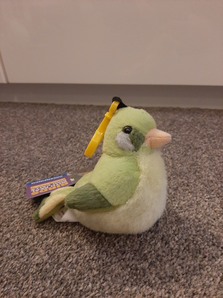 Wild Republic K&M International Greenfinch RSPB Bird Soft Plush Toy ...