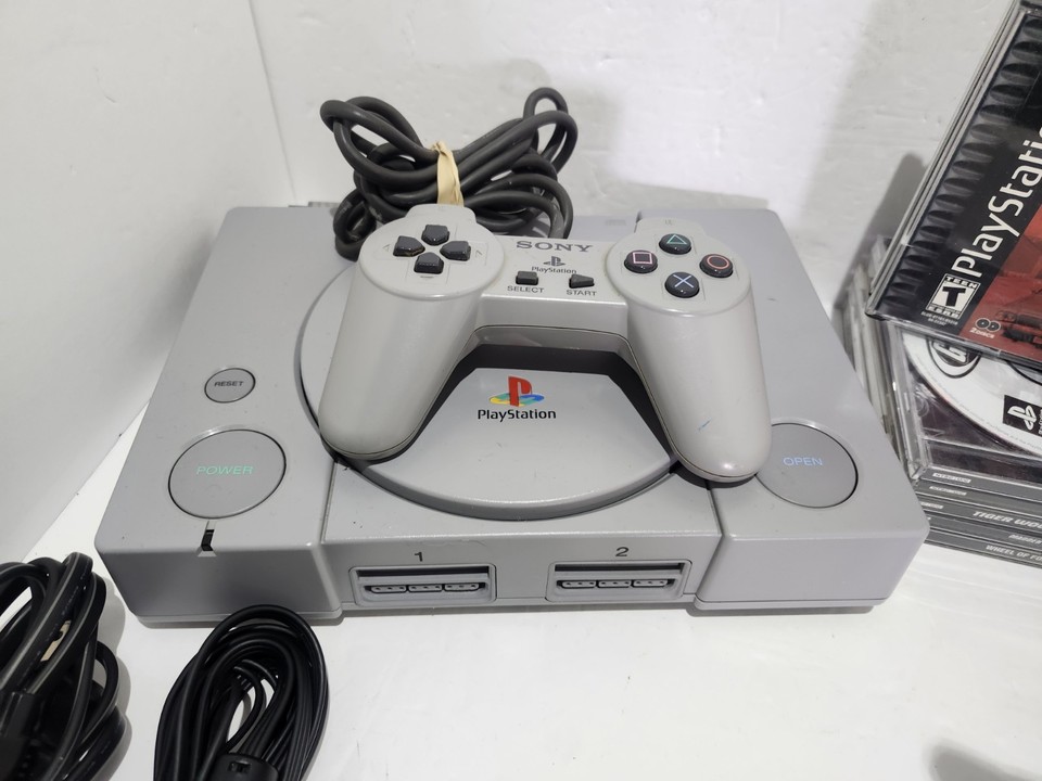Sony PlayStation PS1 Console Bundle W/Game, Controller, Mem Card ...