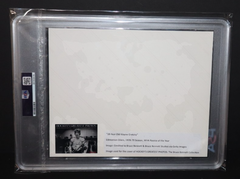 1979 Wayne Gretzky Photo Age 18 WHA Rookie of the Year, Signed PSA ...