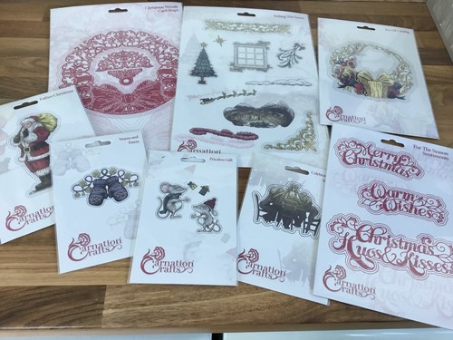 Carnation Crafts, Cutting Dies Bundle. Glow Of Christmas Collection ...