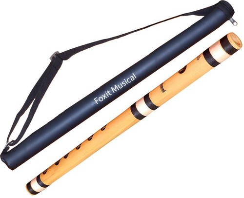 Natural Bansuri C Scale Handmade Bamboo Flute For Traditional &Music 35 ...