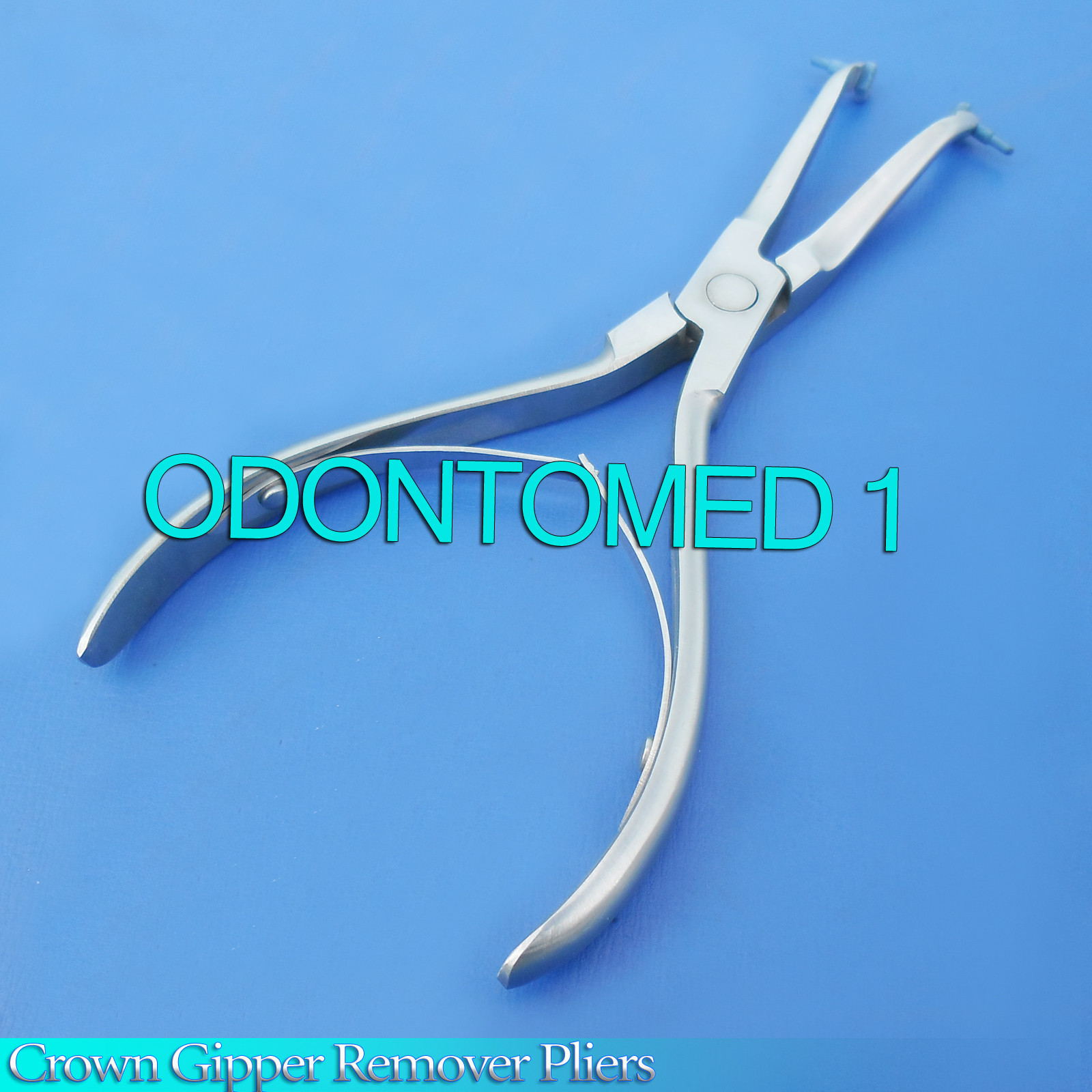 DENTAL CROWN GRIPPER REMOVER PLIERS 6" ANGLED W/ REPLACEABLE SILICONE ...
