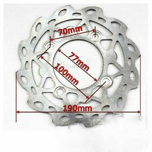 190mm Brake Caliper Disc Disk Rotor 125cc PIT PRO Trail Quad Dirt Bike ...