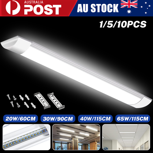 5pcs LED Slim Ceiling Batten Tube Light 30CM 90CM 120CM Linear Fluro ...