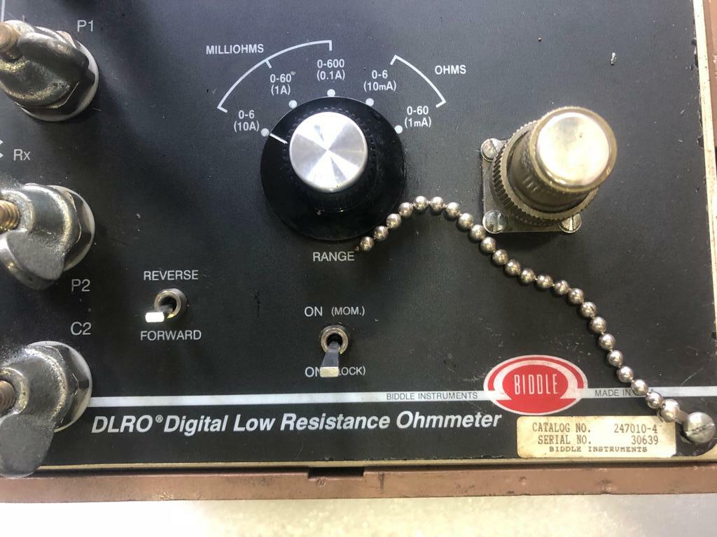 Biddle DLRO Digital Low Resistance Ohmmeter 247010-4 for sale online | eBay