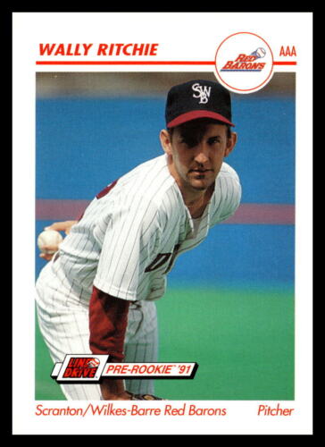 1991 Line Drive AAA #493 Wally Ritchie Scranton/Wilkes-Barre Red Barons ...