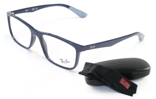 Ray Ban RX7129II 5419 Blue Frames Reading Glasses/Bifocal/Progressive ...