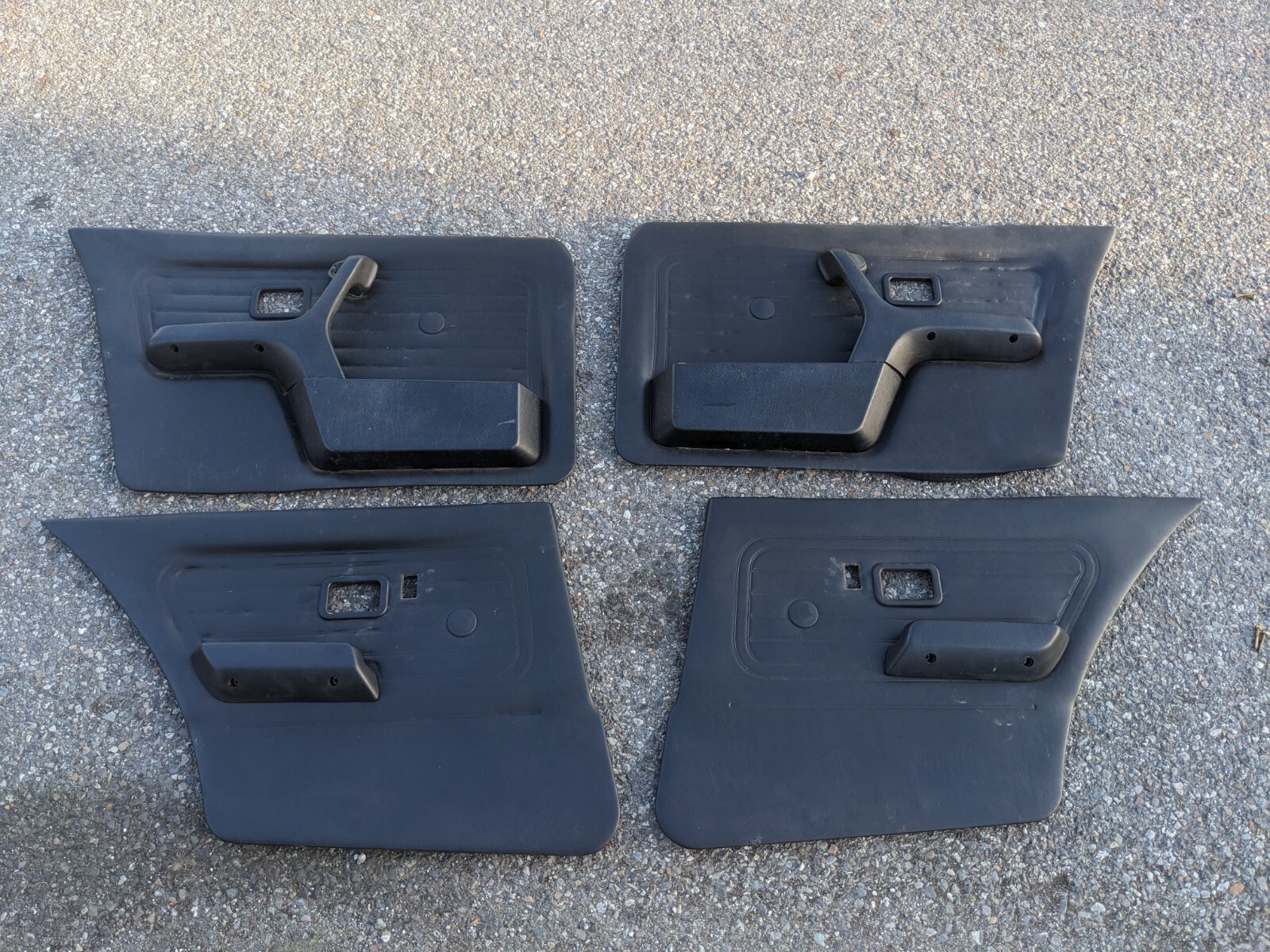 BMW E30 4 Door Sedan Door Cards Panels Black OEM | eBay