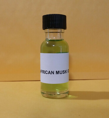 African Musk Green Scented Perfume Body Oil 0.5 oz 15 ml Splash Bottle ...