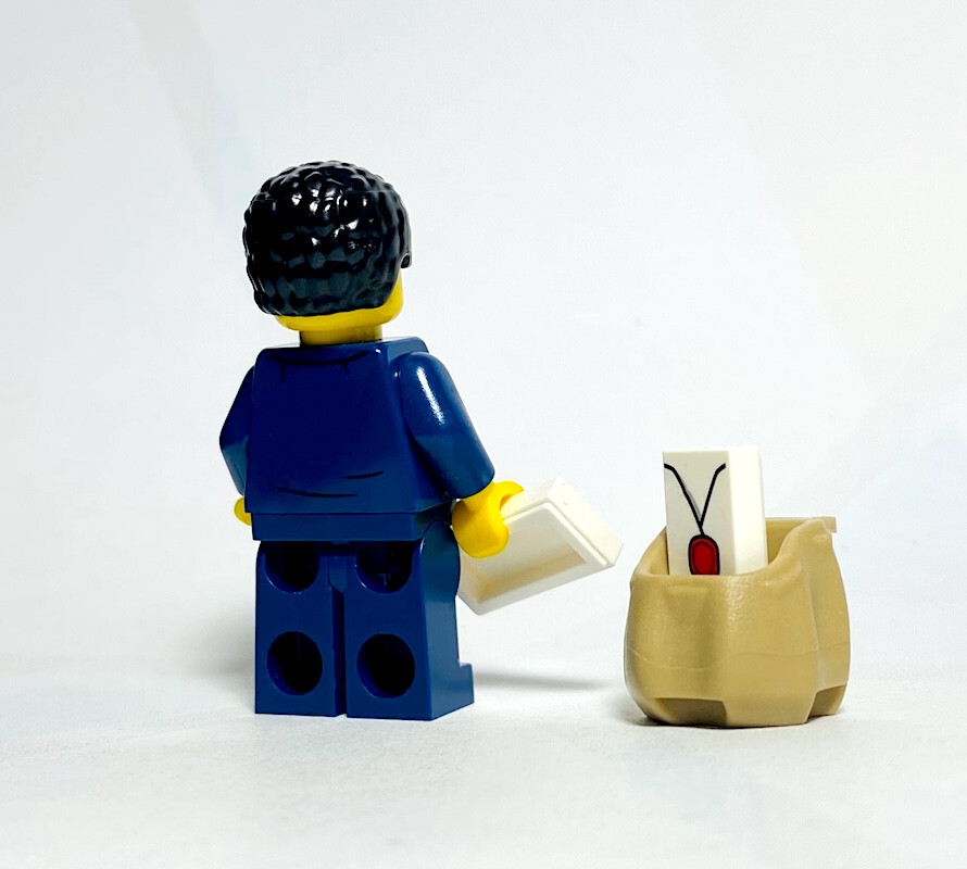 NEW LEGO USPS Postal Worker minifigure - City Mailman Made Of Genuine ...