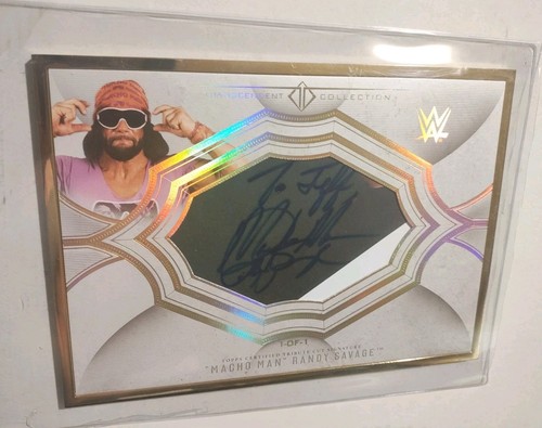 2019 Topps WWE Transcendent Cut Autograph Macho Man Randy Savage 1/1 🐐 ...
