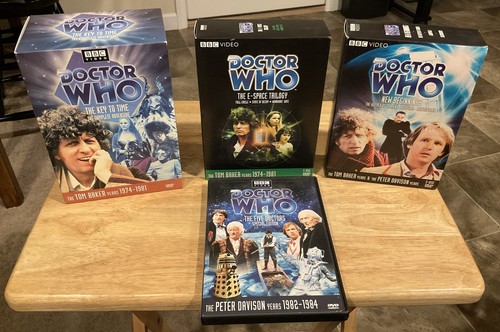 Dr Who BBC Video Lot Of 13 DVDs: 3 Box Sets Tom Baker/Peter Davison ...
