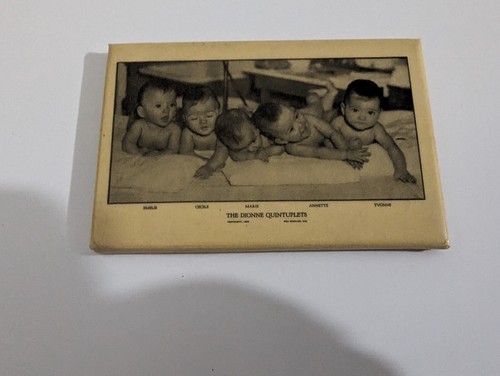 Vintage Small Pocket Mirror Dionne Quintuplets Advertising Photo Babies ...
