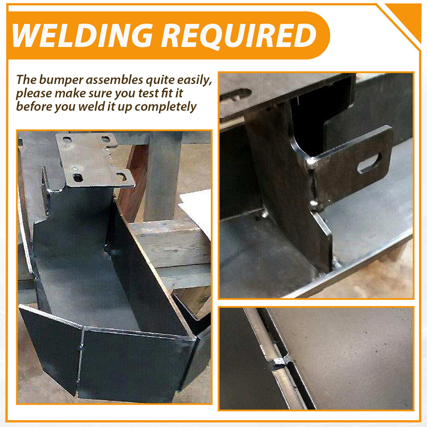 DIY Rear Bumper Complete Metal Kit Winch Bumper for 1984-2001 Jeep ...