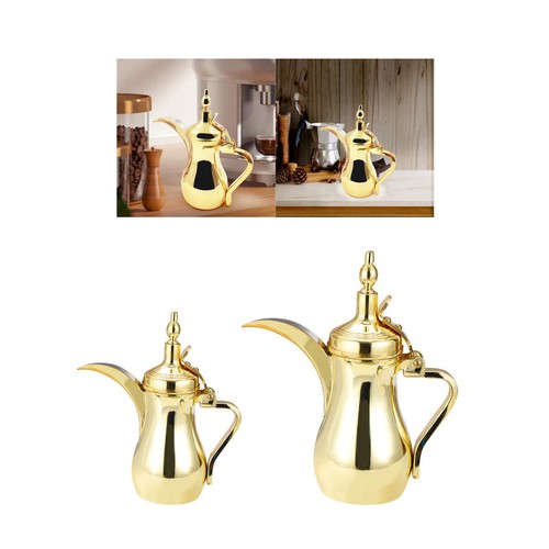 Carafe à café arabe en acier inoxydable, pour la maison, Eid Mubarak ...