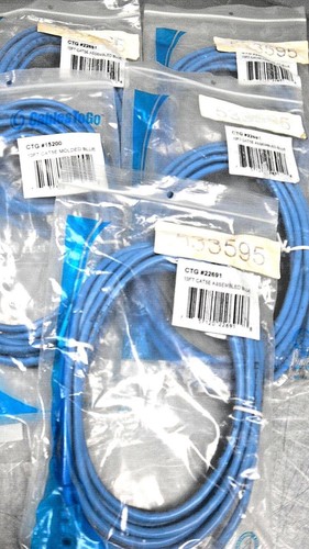 CABLESTOGO CTG #15200 10' MOLDED BLUE CABLE LOT OF 7 | eBay
